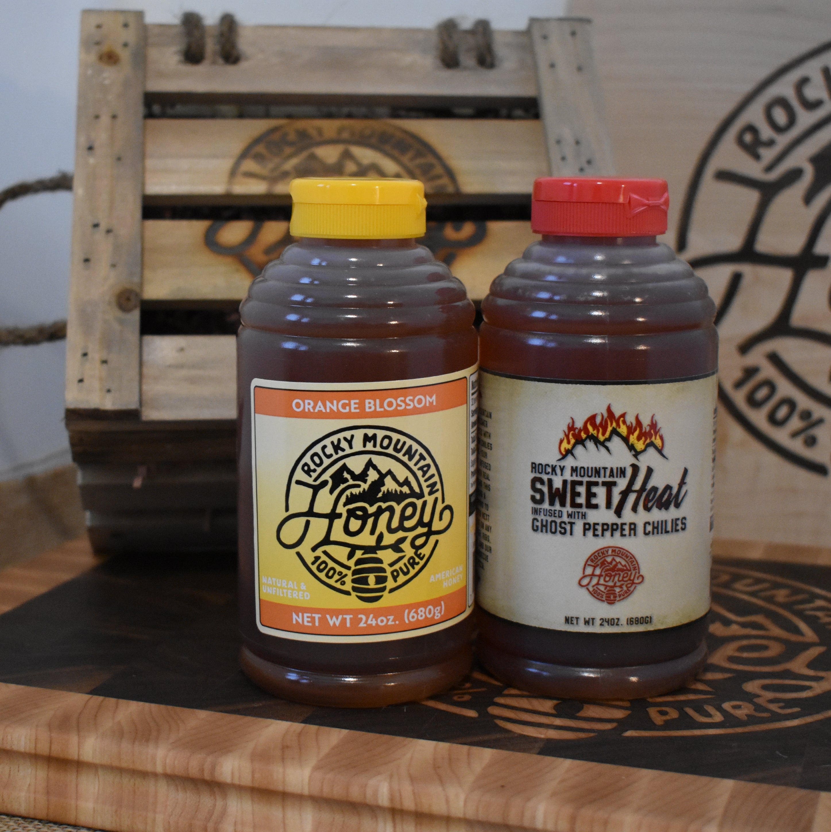 24 oz. Sweet and Spicy Crate – Rocky Mountain Honey